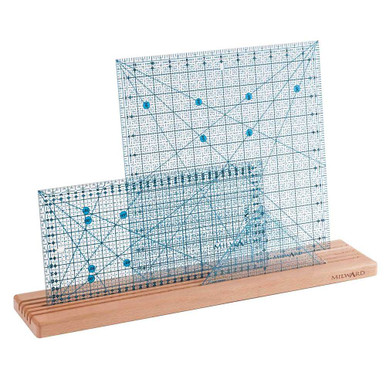Wooden 5 Slot Ruler Rack 50 x 10cm by Milward - Old Mill Quilting