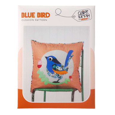 Blue Bird Cushion Pattern by Claire Turpin Designs - Old Mill Quilting