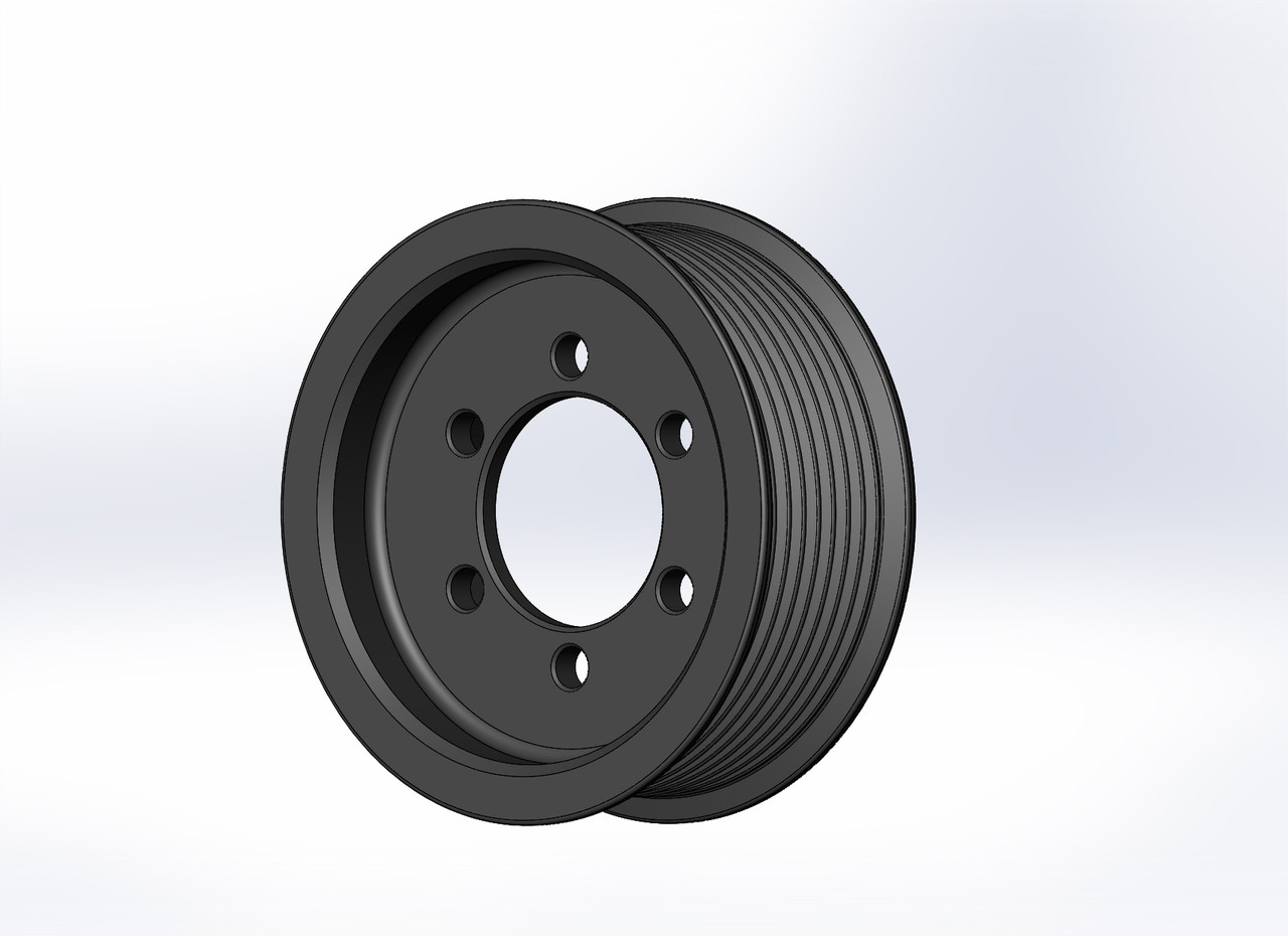 2.70" 8 Rib ZPE GripTec® 2pc Vortech YSi/JT/V3 L3 Black Pulley Only ...