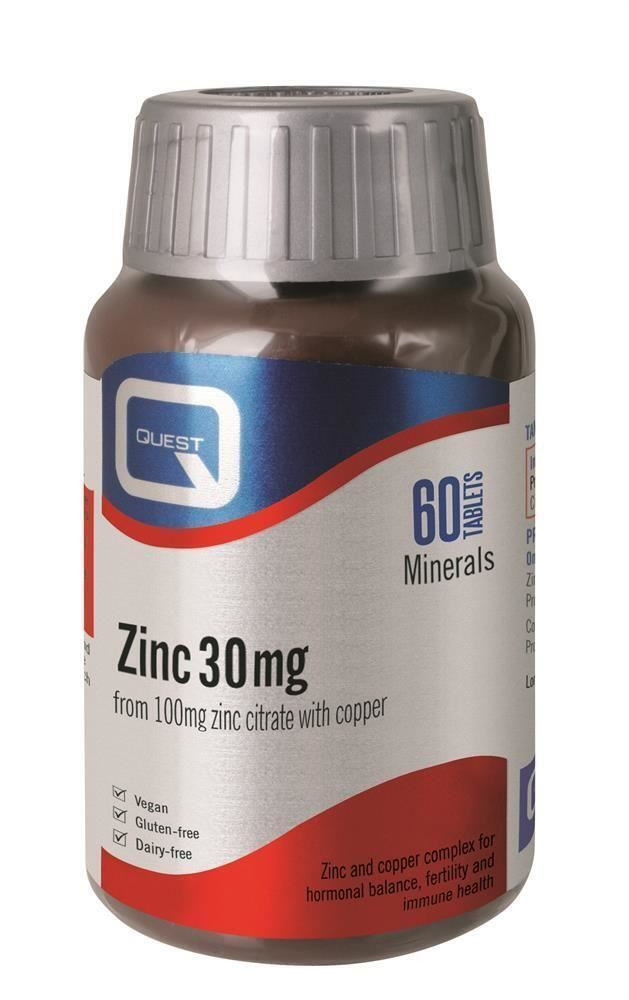 Quest Zinc Citrate 30mg - 60 Tablets l Blukoo