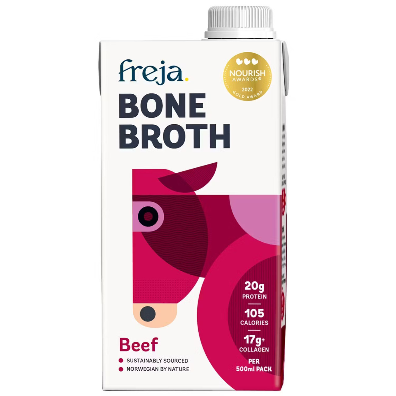 Freja Beef Bone Broth - 500ml | Blukoo