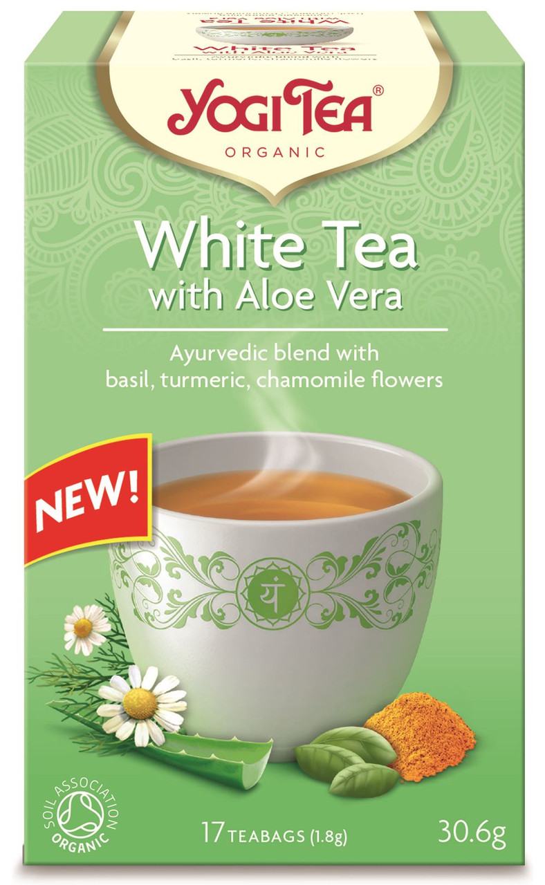 Yogi Tea White Tea with Aloe Vera - 17 Bags | Blukoo