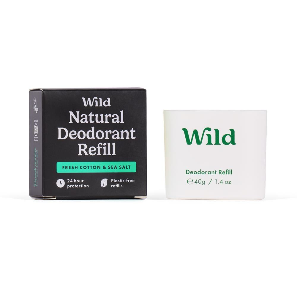 Wild Fresh Cotton & Sea Salt Deo Refill - 40g | Blukoo