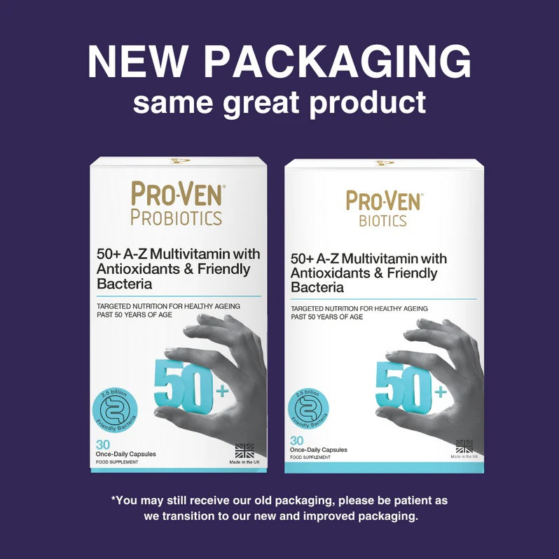 Pro-Ven Biotics 50+ A-Z Multivitamin - 30 Capsules | Blukoo