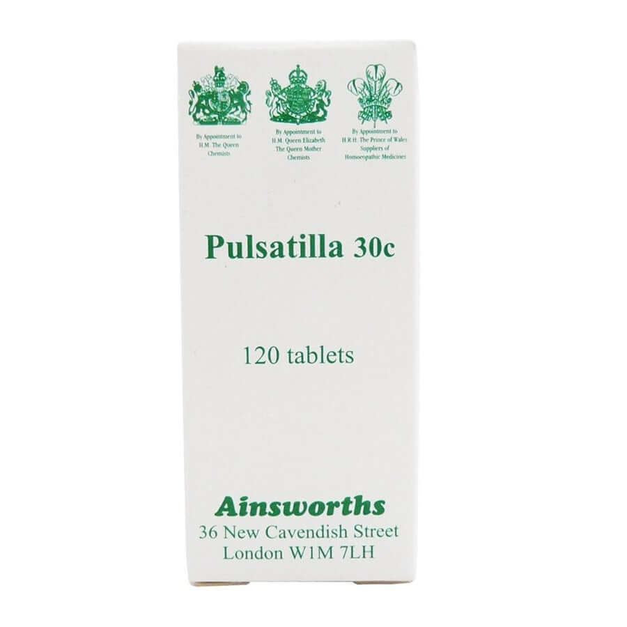 Ainsworths Pulsatilla 30C Single Counter Remedy 120 Tablets | Blukoo
