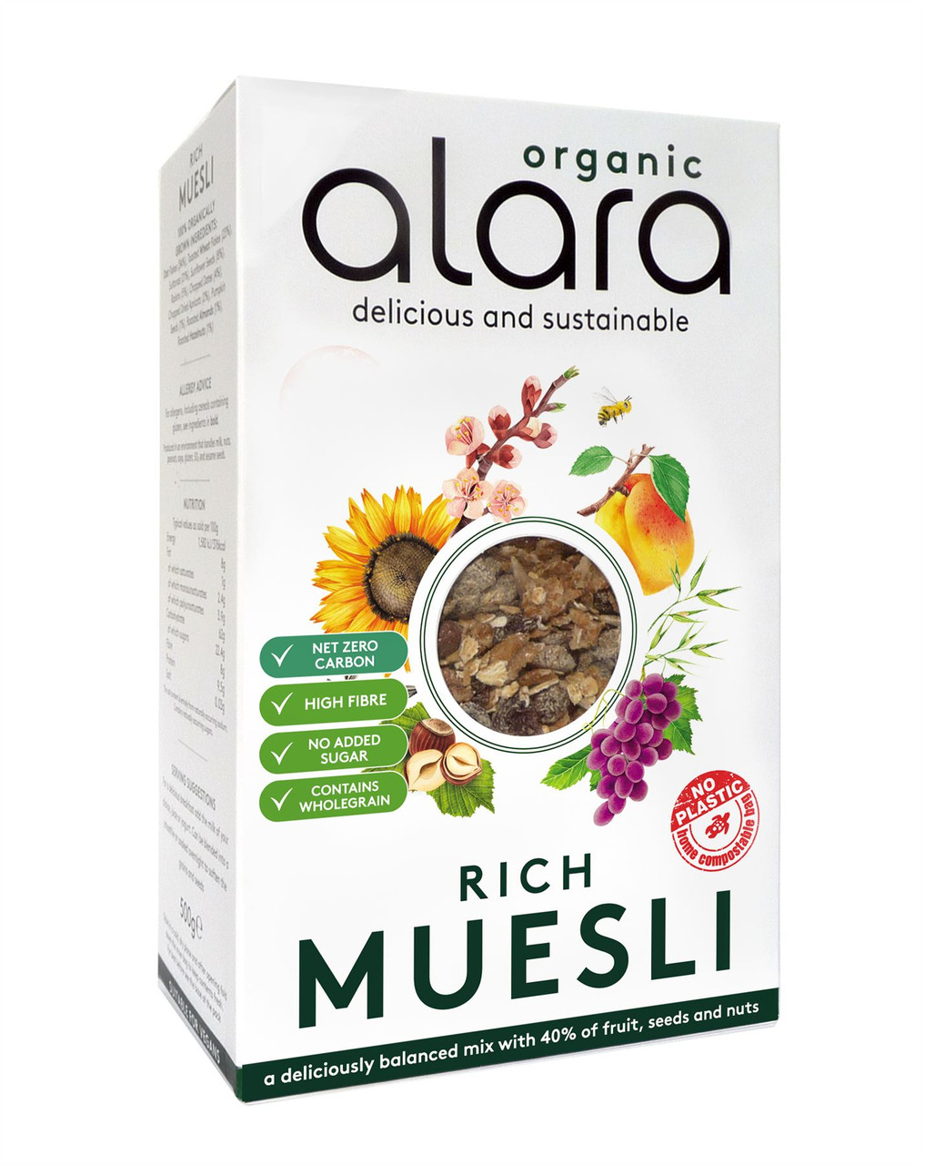 Alara Organic Rich Muesli 500g | Blukoo