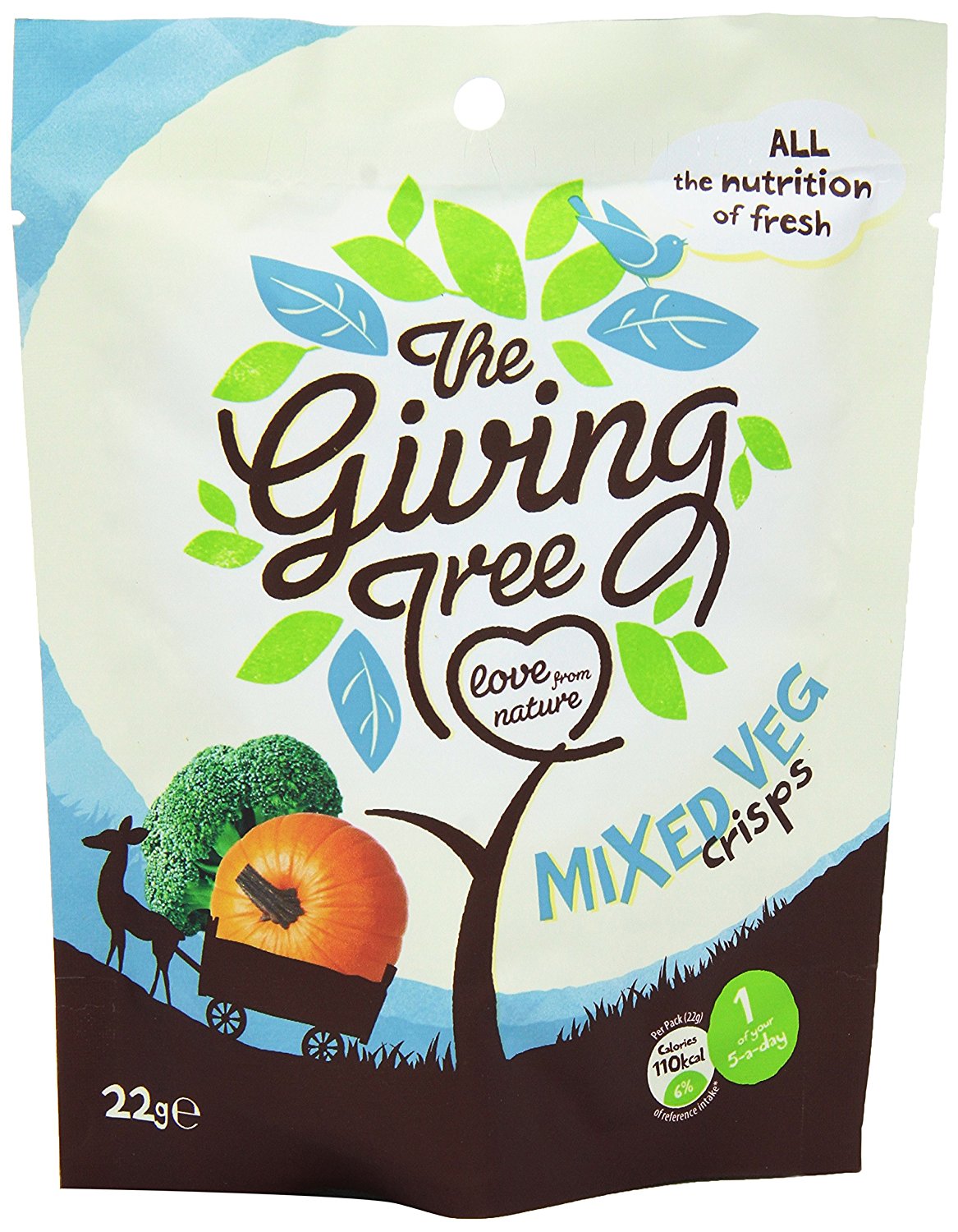 The Giving Tree Mixed Veggie Crisps - 22g (Pack of 12) | Blukoo