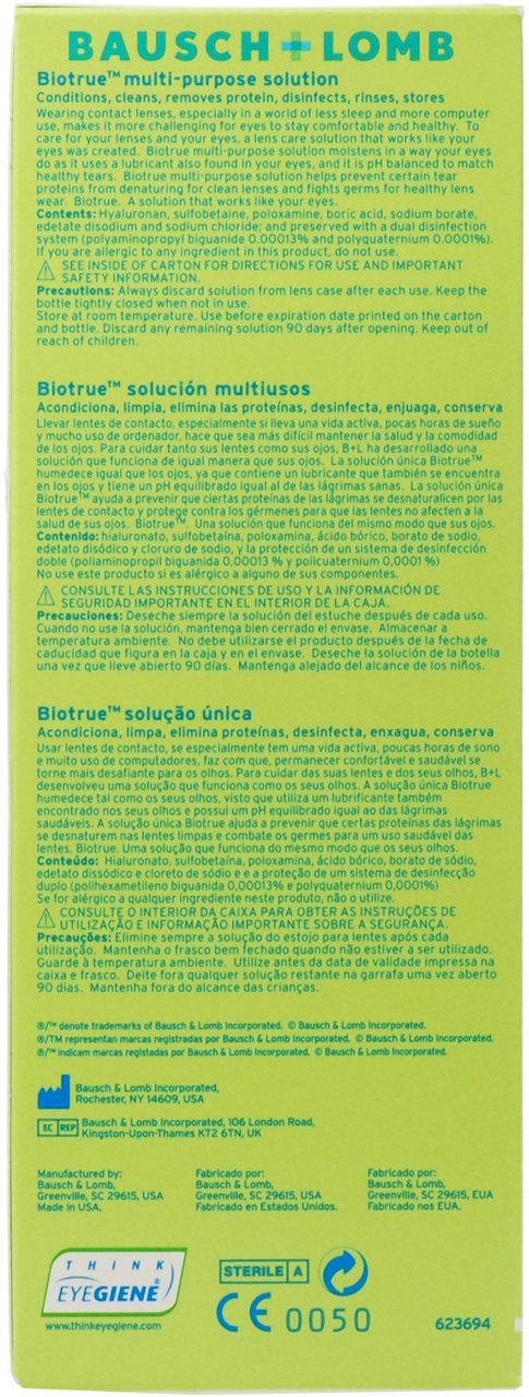 Biotrue Multi-Purpose Contact Lens Solution - 300ml | Blukoo