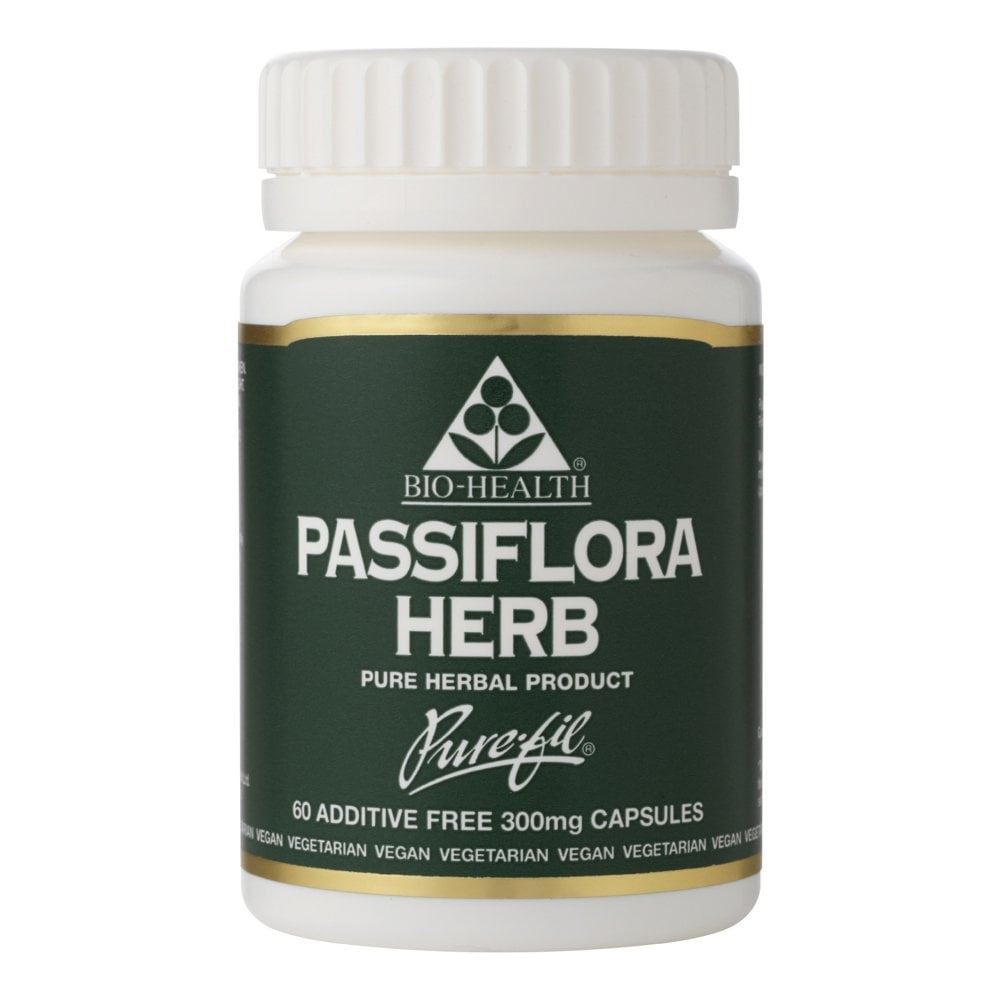 Bio Health Passiflora Passion Flower 300mg - 60 Capsules | Blukoo