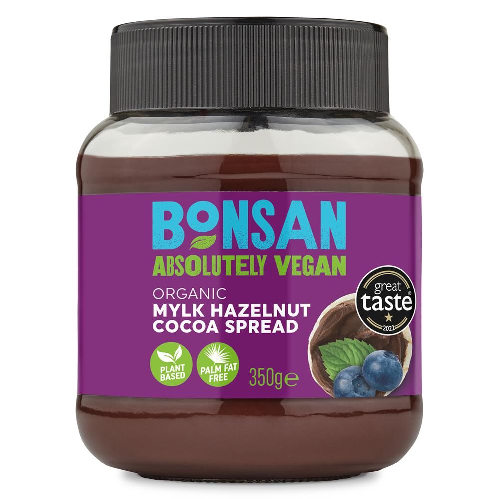 Bonsan Organic Mylk Hazelnut Cocoa Spread - 350g | Blukoo