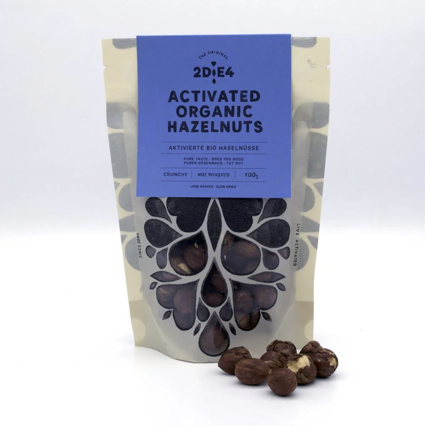 2DiE4 Activated Organic Hazelnuts 100g | Blukoo