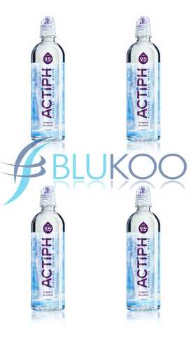 ACTIPH Water Alkaline Ionised Water Sports Cap - 600ml (Pack of 4)