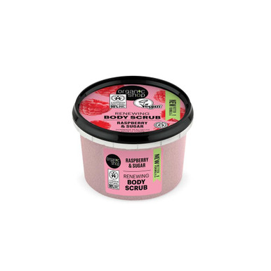 Organic Shop Raspberry & Sugar Renewing Body Scrub - 250ml | Blukoo