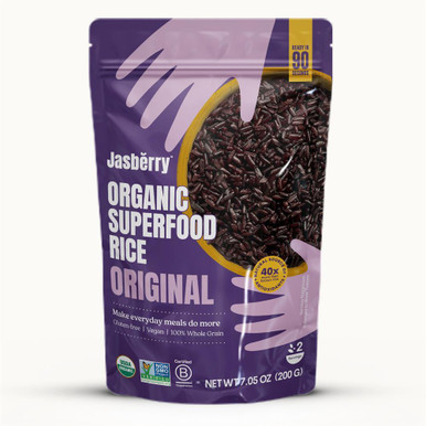 Jasberry Organic Superfood Rice Original - 200g (Pack of 6) | Blukoo