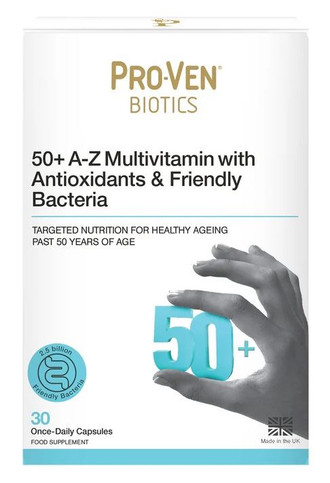 Pro-Ven Biotics 50+ A-Z Multivitamin - 30 Capsules | Blukoo