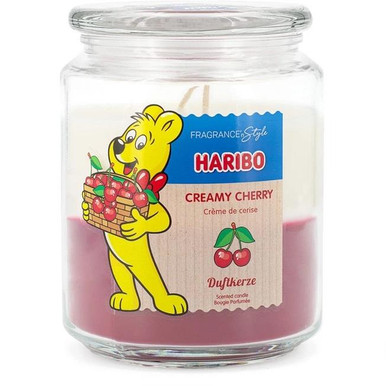 Haribo Scented Candle Creamy Cherry - 510g | Blukoo