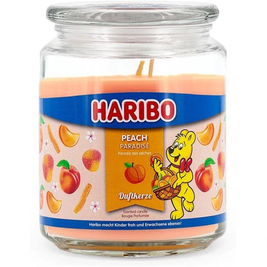 Haribo Scented Candle Peach Paradise - 510g | Blukoo