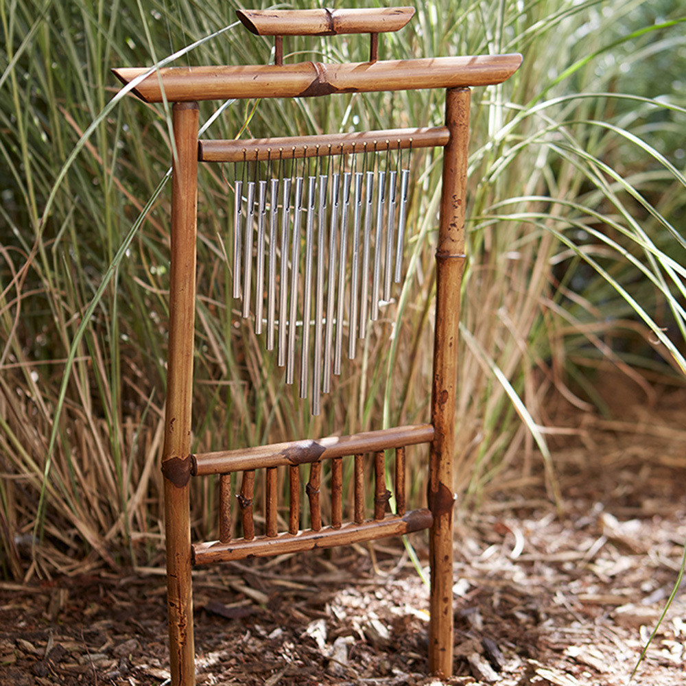 Pagoda Wind Chime | Handmade Bamboo & Aluminum Garden Chime | SERRV