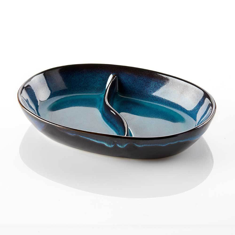 Lak Lake Ceramic Divided Dish | Handmade Serveware | SERRV