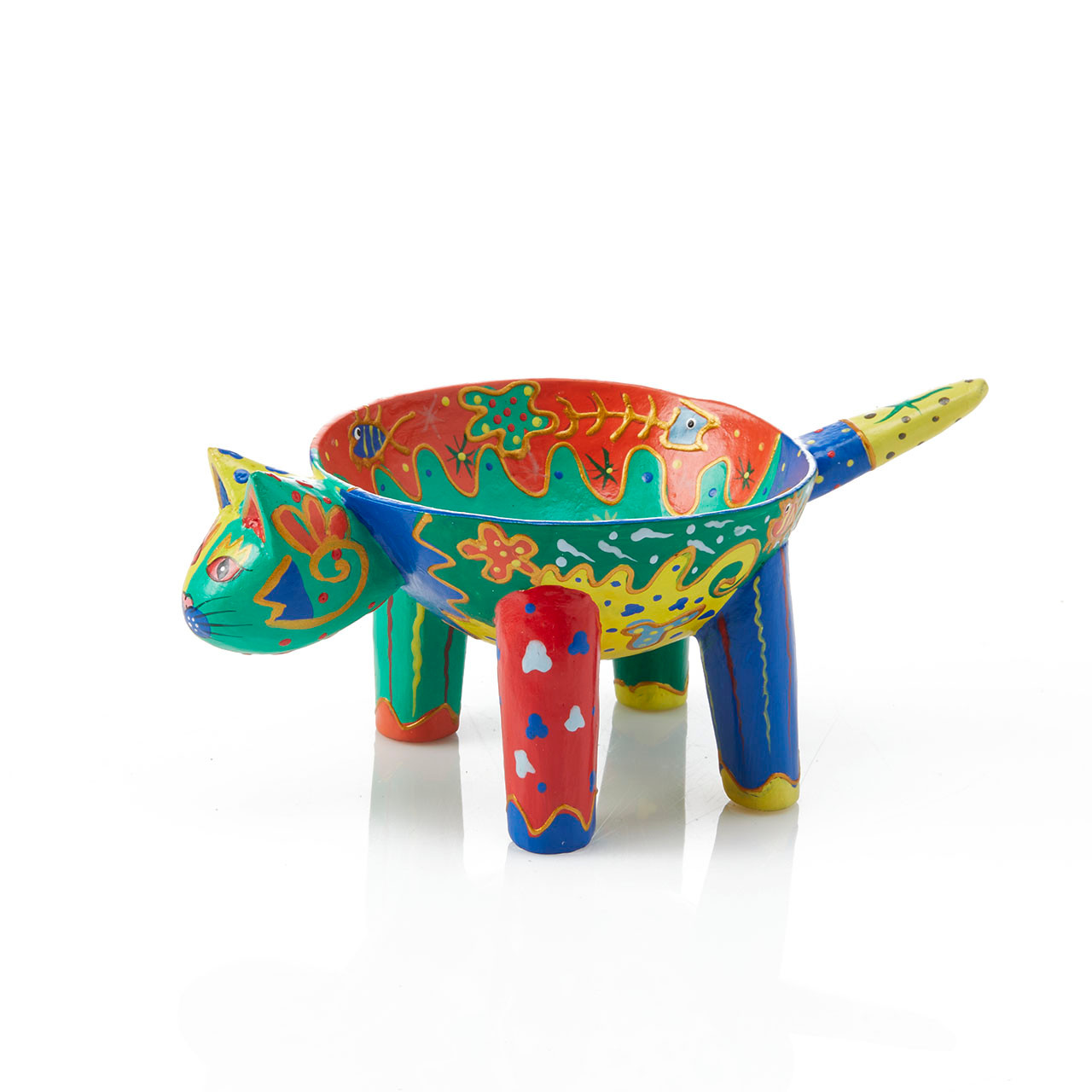Gifts For Cat Lovers | Hand-Painted Cat Trinket Dish | SERRV
