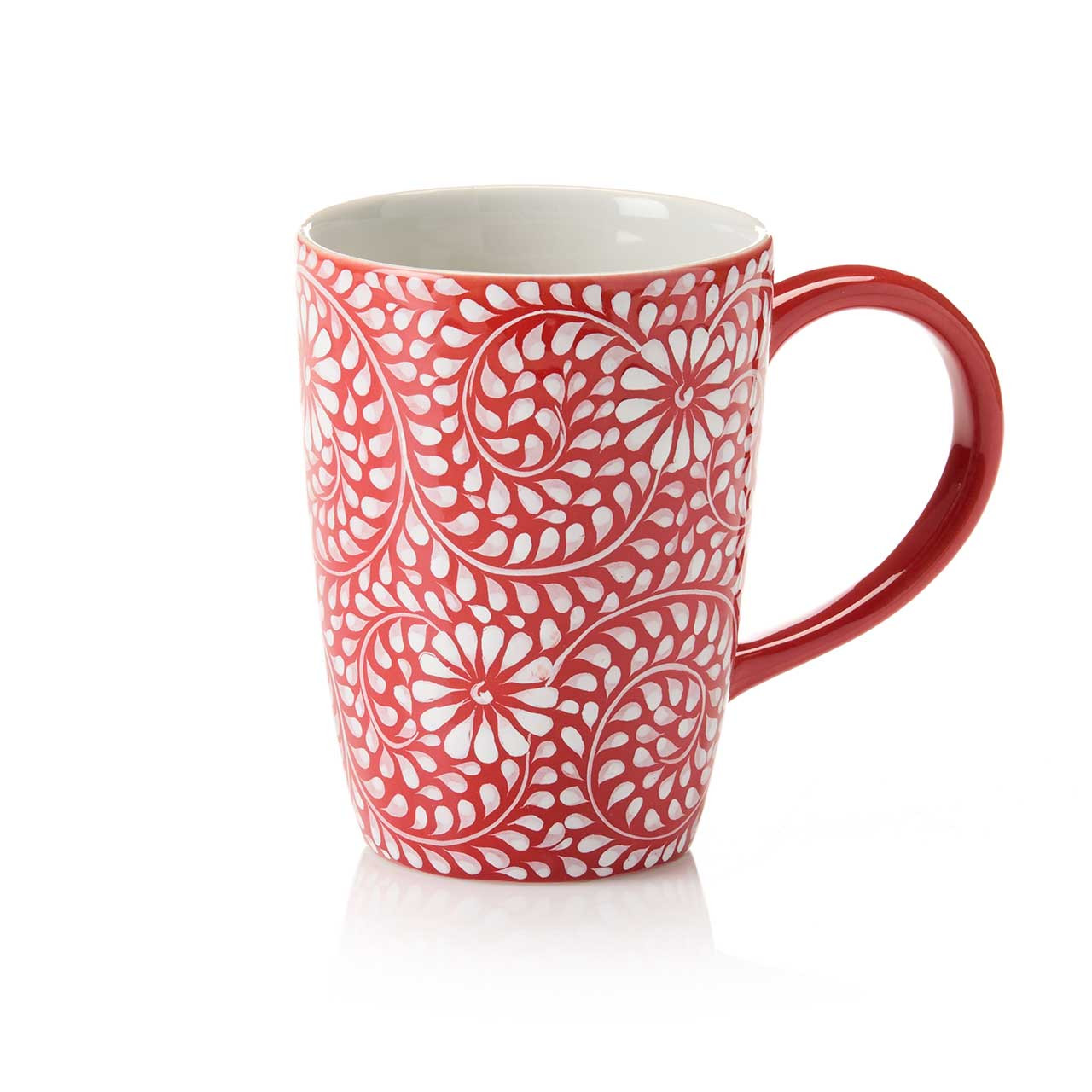 Hand-Painted Berry Vines Ceramic Coffee Mug | SERRV