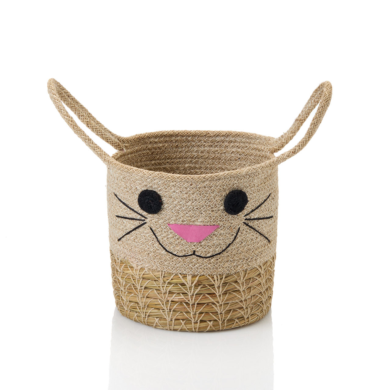Bunny Easter Basket | Natural Kaisa Grass & Jute | SERRV