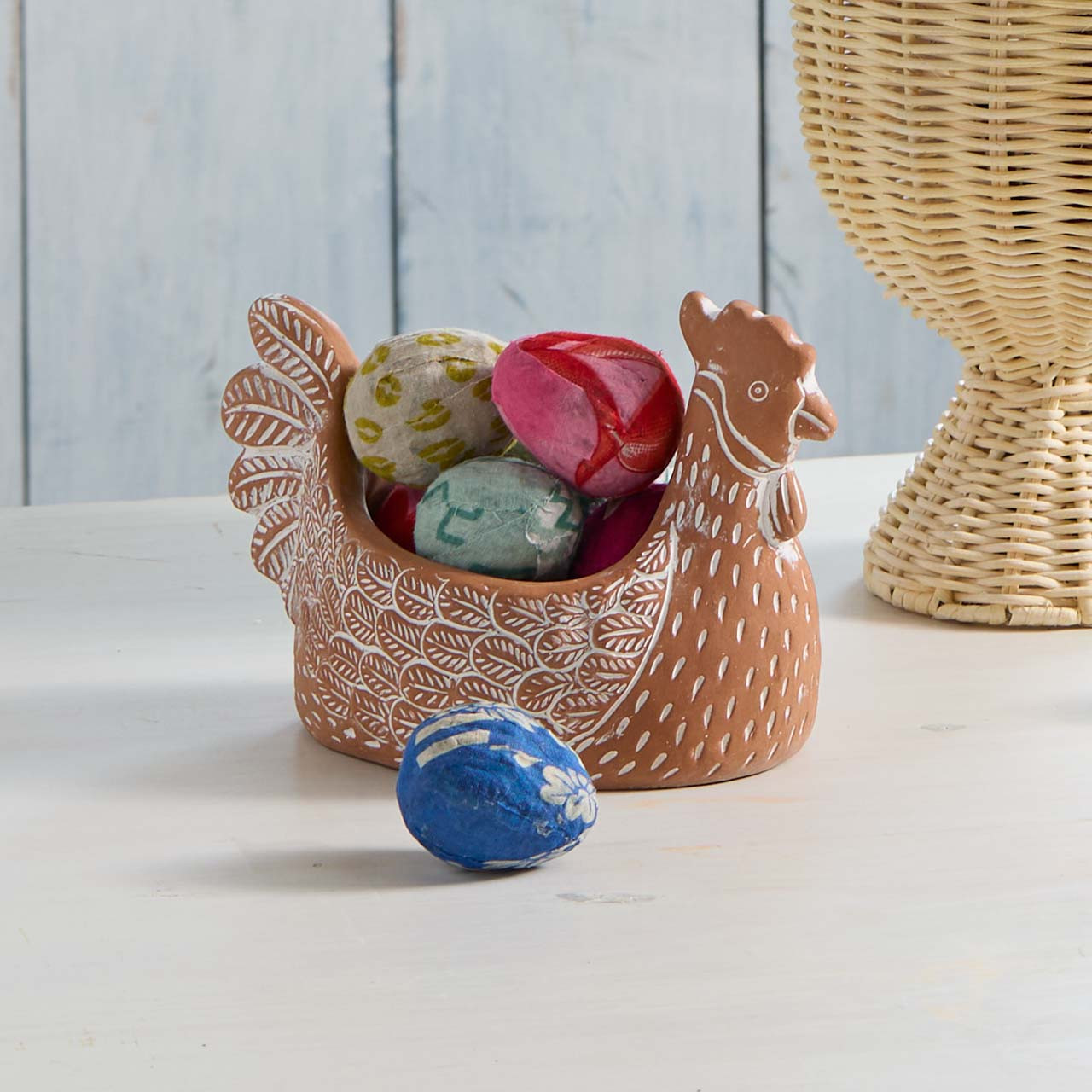 Chicken Terracotta Planter | Handmade Farmhouse Decor | SERRV