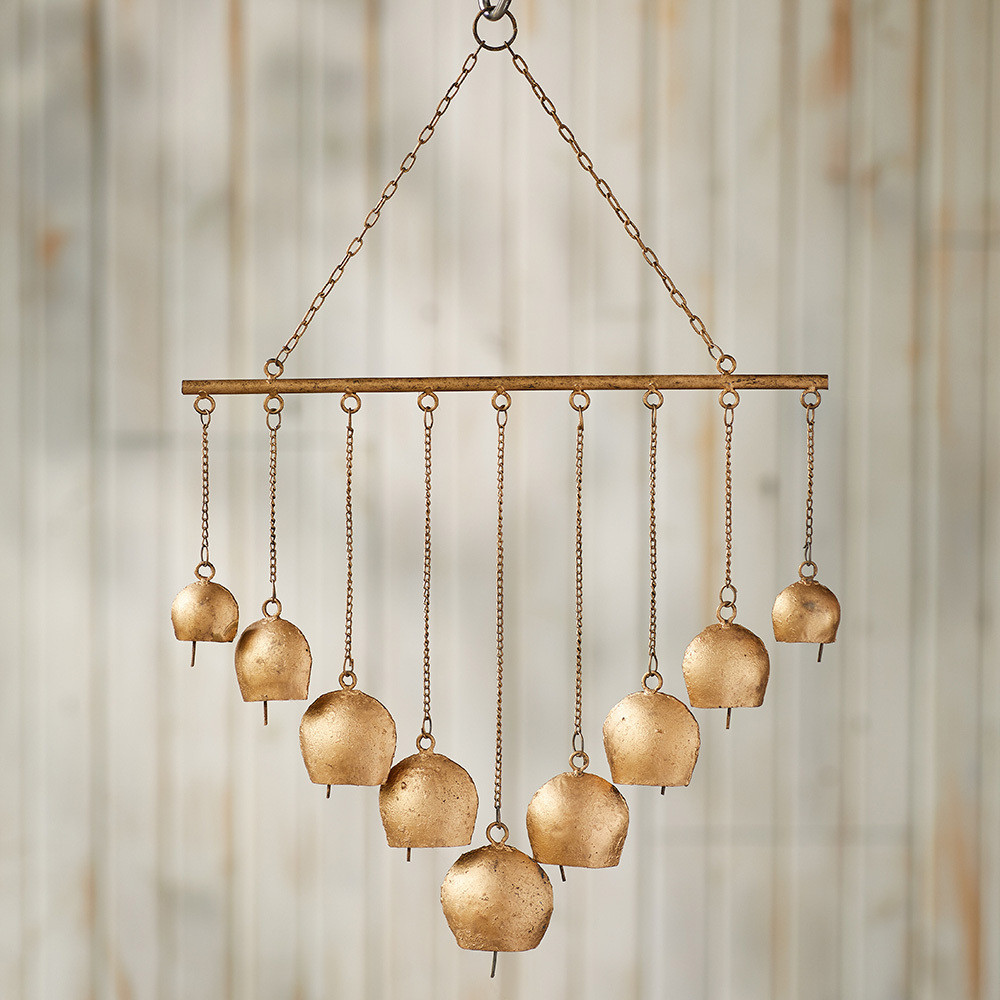 Rustic, Handmade Wind Chime | Golden Bell Wind Chime | SERRV