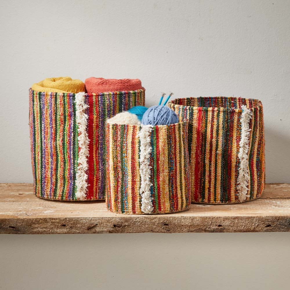 Remnant Soft-Sided Baskets - Set of 3 - SERRV International