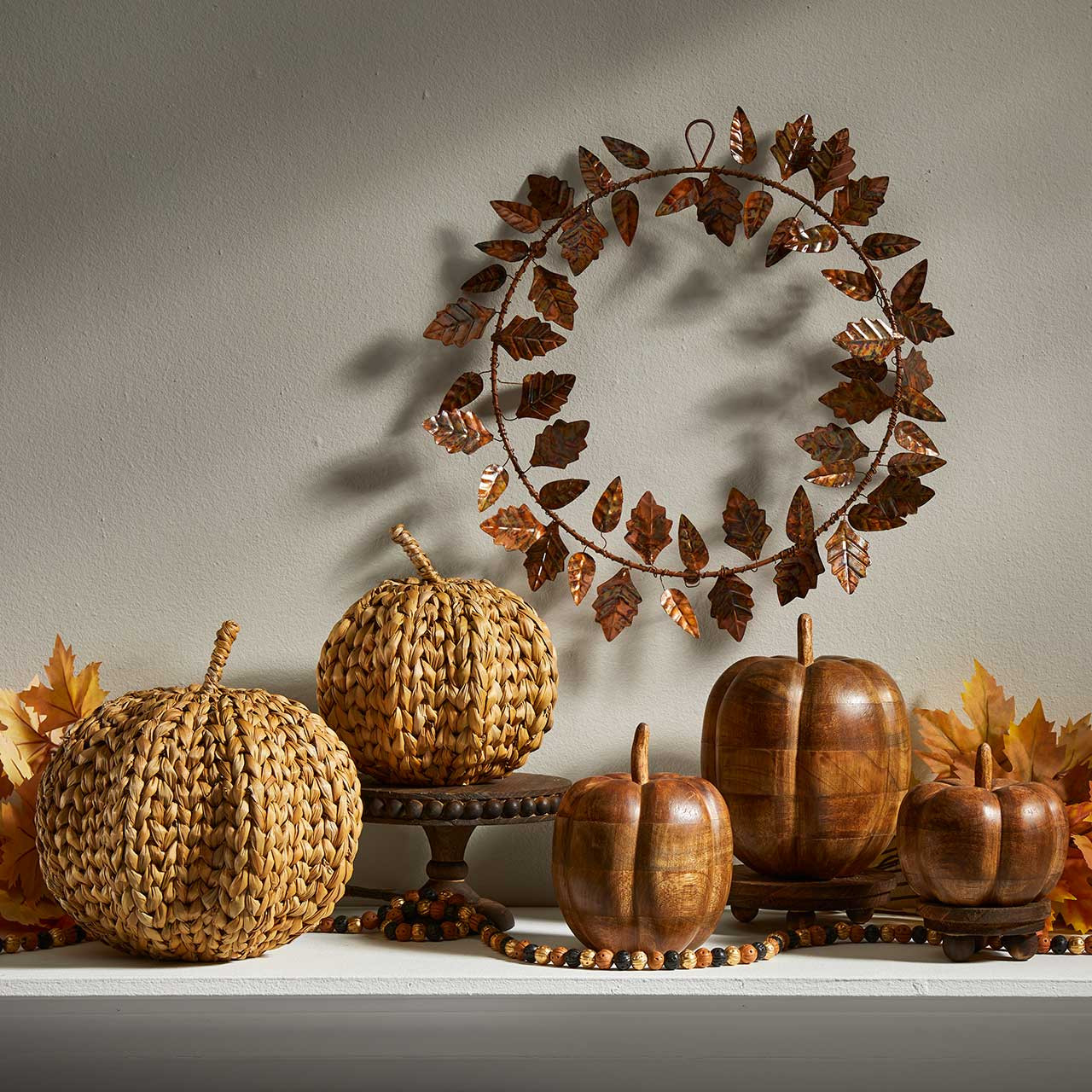 Handmade Pumpkin Decor | Set of 3 Mango Wood Pumpkins | SERRV