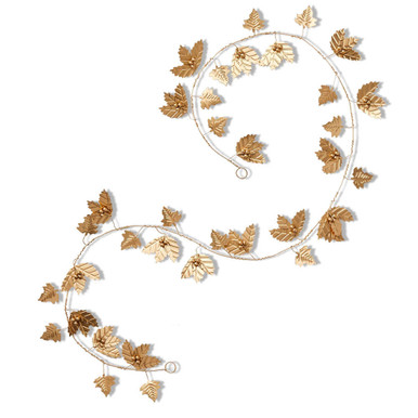 Gildani Metal Fall Leaf Garland | Fall Home Decor | SERRV