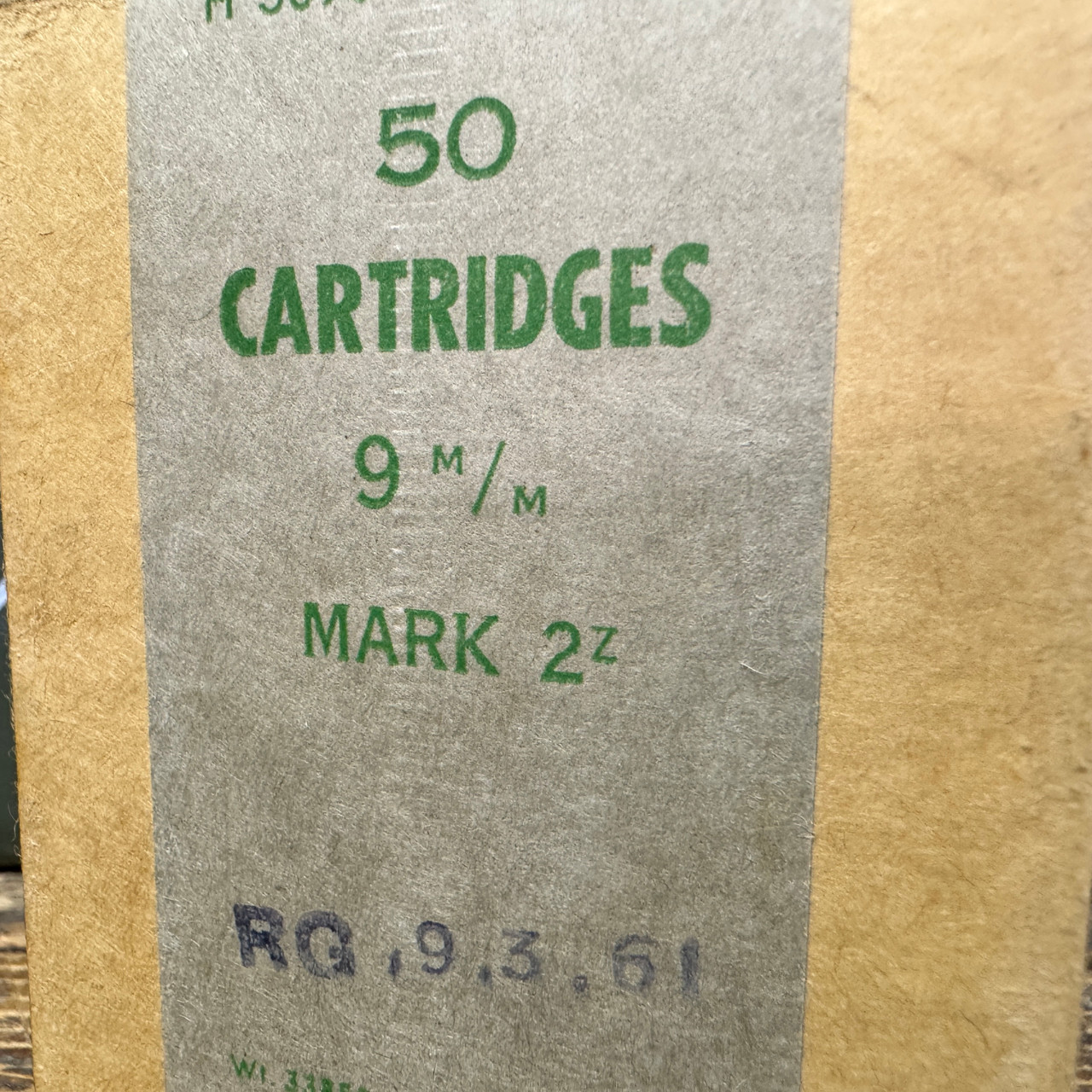 Mark 2Z Radway Green High Pressure 9mm FMJ for SMG, 50 Rd. Box. FREE ...