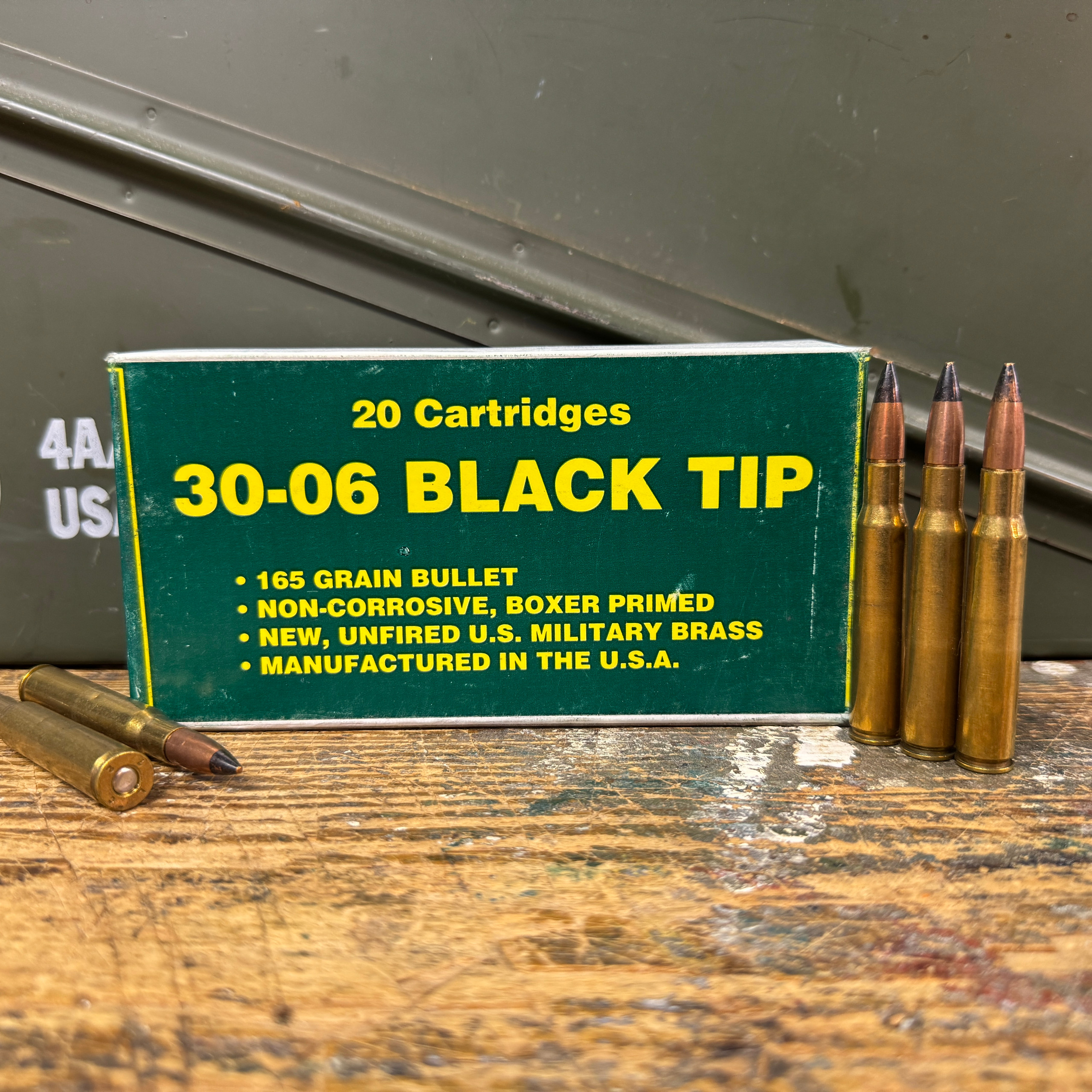 AYR 30-06 M2AP Armor Piercing Black Tip Non Corrosive 163 Gr., 10 Rd ...