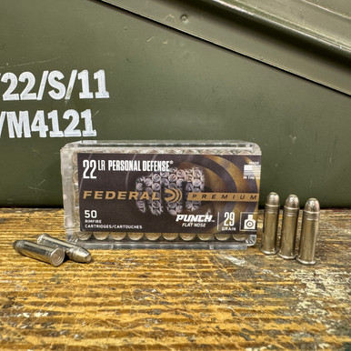 Federal Punch Personal Defense 22LR 29 Gr Flat Nose, 50 Rd Box. FREE ...