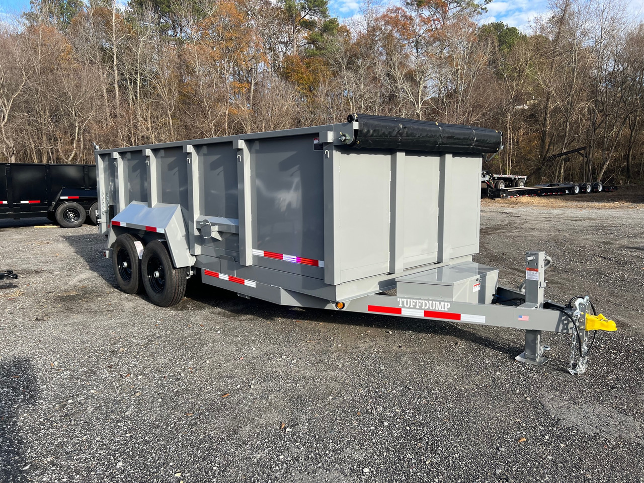 Tuff Dump 16' Dump Trailer - High Side grey