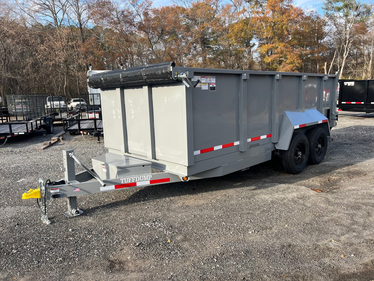 Tuff Dump 16' Dump Trailer - High Side grey