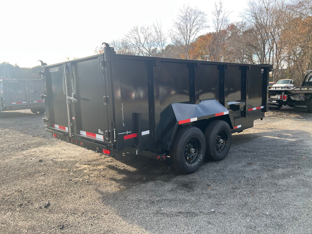 Tuff Dump 16' Dump Trailer - High Side black