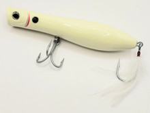 Tsunami Talking Popper XD Floating Bone White 5" 1.5oz - Canal Bait and ...