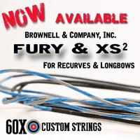 RECURVE BOWSTRINGS IN BROWNELL FURY & XS2 - 60X Custom Strings