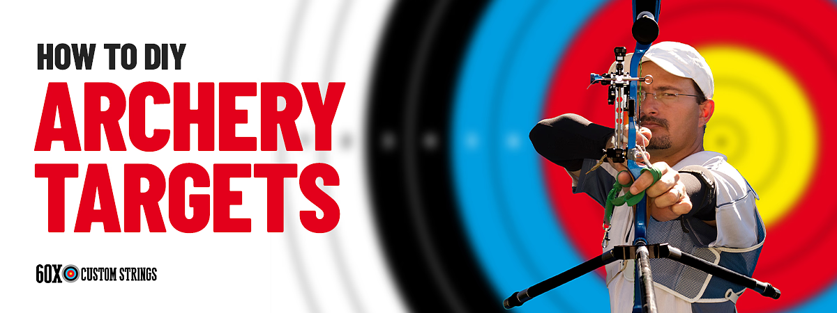 How to DIY Archery Targets | Homemade Archery Target - 60X Custom Strings