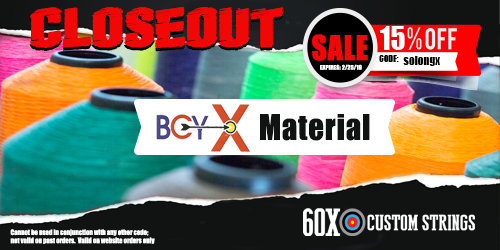 Closing Out BCY X Bow String Material - 60X Custom Strings