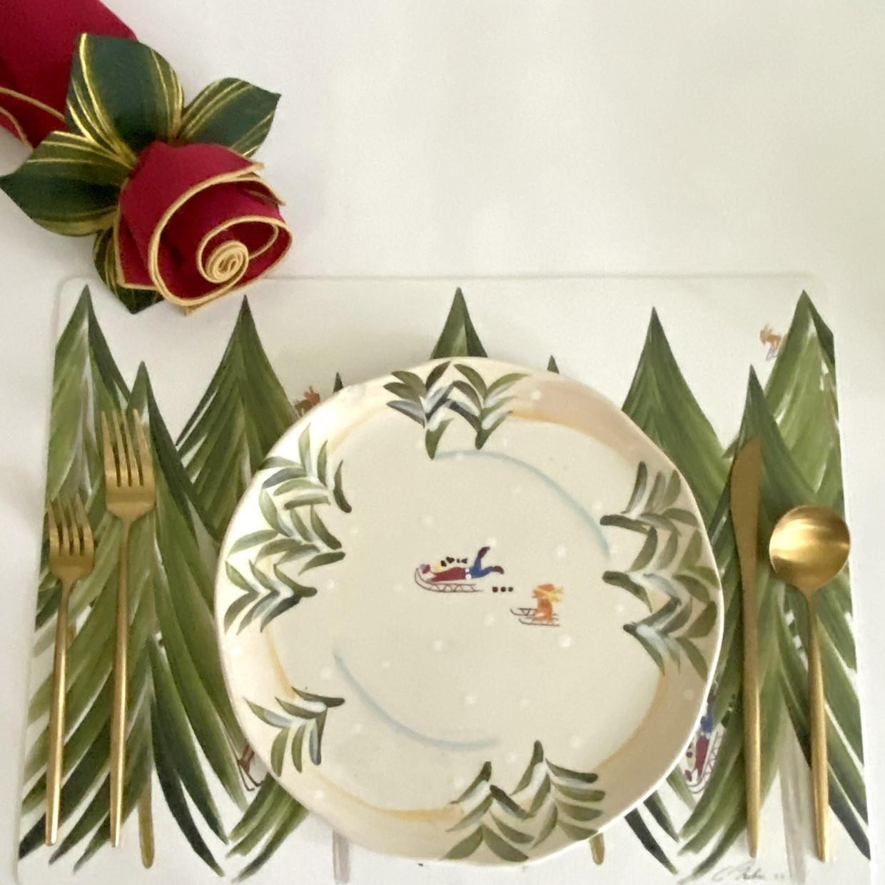 Winter Mountain Placemat – ARTPrints Placemats | Carole Shiber Designs
