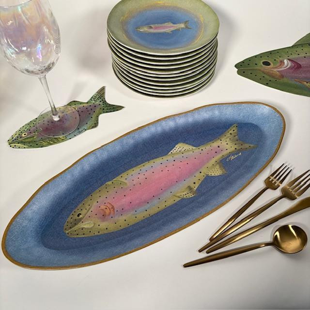 Rainbow Trout 2-Pc. Centerpiece – ARTPrints Placemats