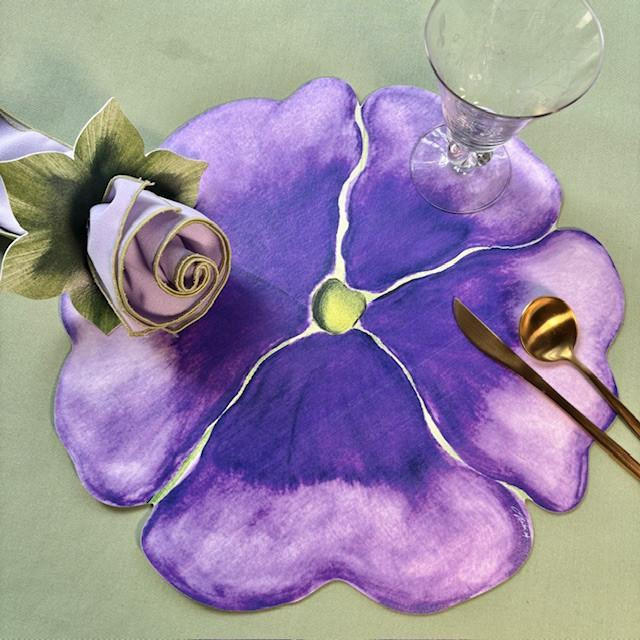 Party Pansy Centerpiece/3 Settings ~ Trio – ARTPrints Placemats