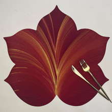 5 Point Fountain Leaf - Burgundy – The Red Table | Carole Shiber