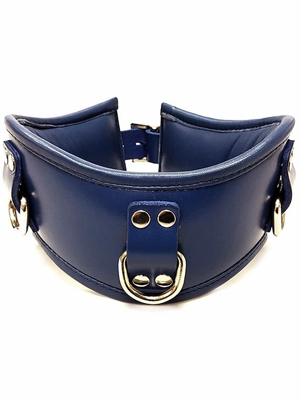 Rouge Padded Posture neck brace collar with 3 d rings for Bondage bdsm ...