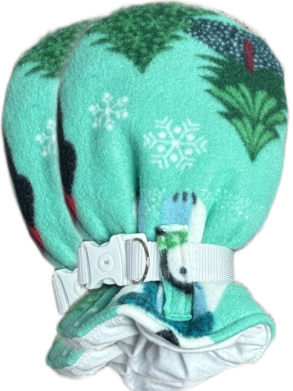 Cuddlz Mint Green Festive Penguin Pattern fleece ABDL Padded Adult Baby ...
