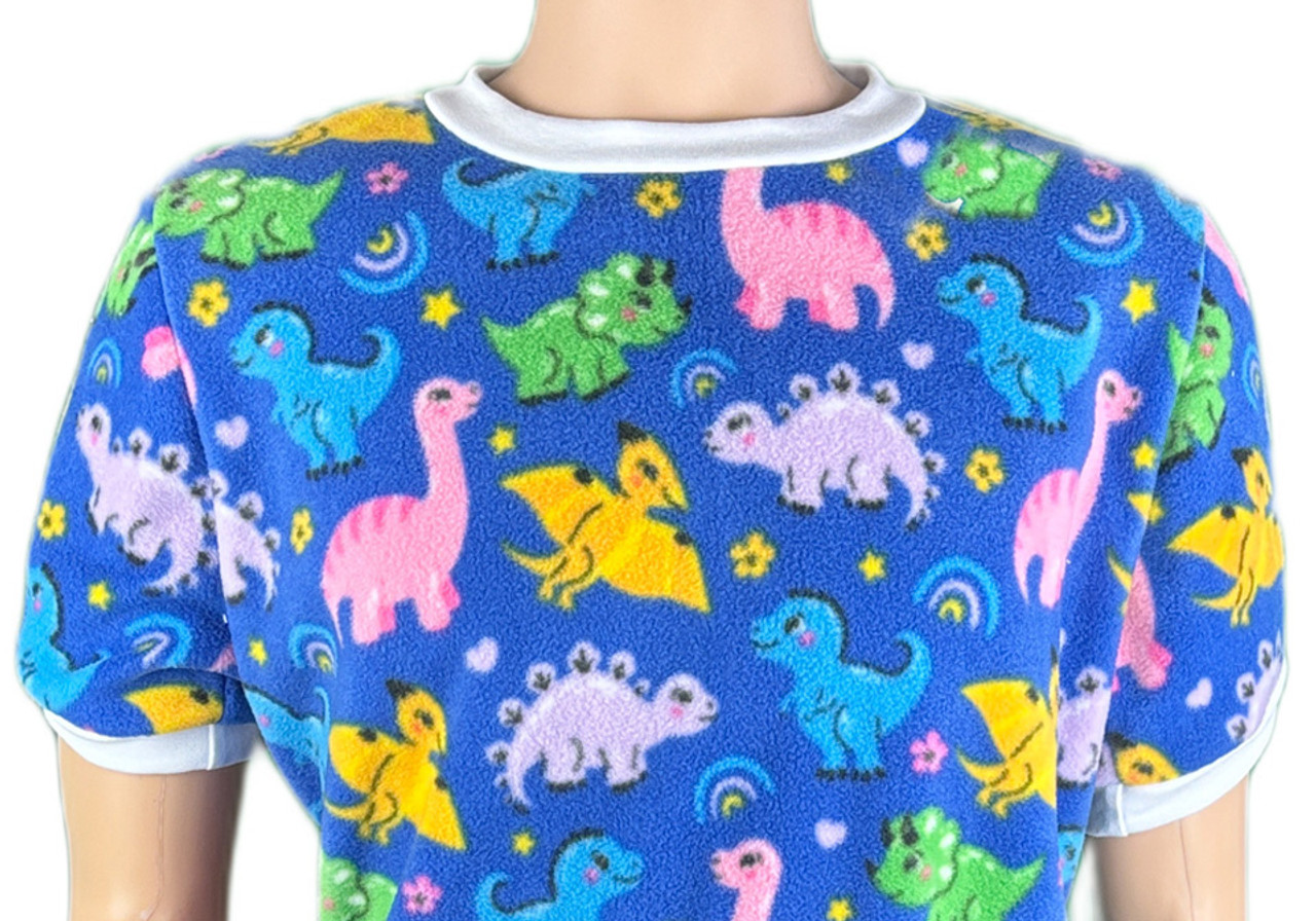 Cuddlz custom made footed pyjamas for adults with locking lockable zip ...