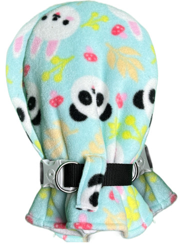 Cuddlz Mint Panda Bunny Pattern fleece ABDL Padded Adult Baby Mittens ...