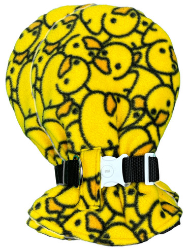 Cuddlz Yellow Duck Pattern fleece ABDL Padded Adult Baby Mittens With ...